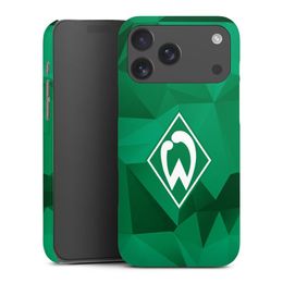 DeinDesign iPhone 17 Pro Max Handy Premium Case Smartphone Handyh&uuml;lle Schutzh&uuml;lle gl&auml;nzend Camouflage Sv Werder Bremen Official Licensed Product Premium Case