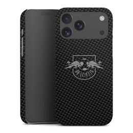 DeinDesign iPhone 17 Pro Max Handy Premium Case Smartphone Handyh&uuml;lle Schutzh&uuml;lle gl&auml;nzend Rb Leipzig Carbon Metallic Look Premium Case