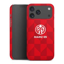 DeinDesign iPhone 17 Pro Max Handy Premium Case Smartphone Handyh&uuml;lle Schutzh&uuml;lle gl&auml;nzend Mainz 05 Official Licensed Product Merchandise Premium Case
