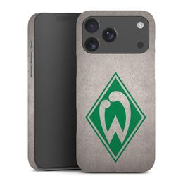 DeinDesign iPhone 17 Pro Max Handy Premium Case Smartphone Handyh&uuml;lle Schutzh&uuml;lle gl&auml;nzend Concrete Official Licensed Product Sv Werder Bremen Premium Case