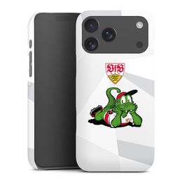 DeinDesign iPhone 17 Pro Max Handy Premium Case Smartphone Handyh&uuml;lle Schutzh&uuml;lle gl&auml;nzend Vfb Stuttgart Mascot Official Licensed Product Premium Case