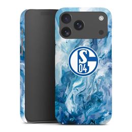 DeinDesign iPhone 17 Pro Max Handy Premium Case Smartphone Handyh&uuml;lle Schutzh&uuml;lle gl&auml;nzend Logo Fc Schalke 04 Merchandise Premium Case