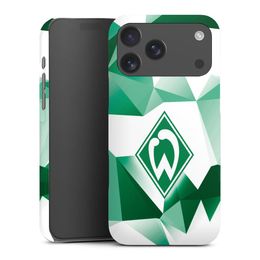 DeinDesign iPhone 17 Pro Max Handy Premium Case Smartphone Handyh&uuml;lle Schutzh&uuml;lle gl&auml;nzend Tarnmuster Sv Werder Bremen Official Licensed Product Premium Case