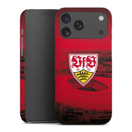 DeinDesign iPhone 17 Pro Max Handy Premium Case Smartphone Handyh&uuml;lle Schutzh&uuml;lle gl&auml;nzend Vfb Stuttgart Official Licensed Product Stadium Premium Case