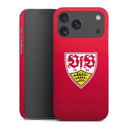 DeinDesign iPhone 17 Pro Max Handy Premium Case Smartphone Handyh&uuml;lle Schutzh&uuml;lle gl&auml;nzend Logo Official Licensed Product Vfb Stuttgart Premium Case