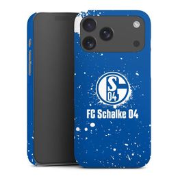 DeinDesign iPhone 17 Pro Max Handy Premium Case Smartphone Handyh&uuml;lle Schutzh&uuml;lle gl&auml;nzend S04 Fc Schalke 04 Logo Premium Case