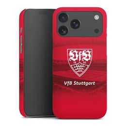 DeinDesign iPhone 17 Pro Max Handy Premium Case Smartphone Handyh&uuml;lle Schutzh&uuml;lle gl&auml;nzend Stadium Official Licensed Product Vfb Stuttgart Premium Case