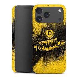 DeinDesign iPhone 17 Pro Max Handy Premium Case Smartphone Handyh&uuml;lle Schutzh&uuml;lle gl&auml;nzend Logo Official Licensed Product Sg Dynamo Dresden Premium Case