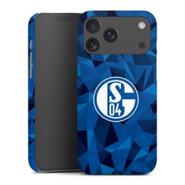 DeinDesign iPhone 17 Pro Max Handy Premium Case Smartphone Handyh&uuml;lle Schutzh&uuml;lle gl&auml;nzend Camouflage Fc Schalke 04 Muster Premium Case