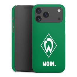 DeinDesign iPhone 17 Pro Max Handy Premium Case Smartphone Handyh&uuml;lle Schutzh&uuml;lle gl&auml;nzend Moin Official Licensed Product Sv Werder Bremen Premium Case