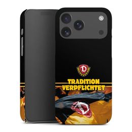 DeinDesign iPhone 17 Pro Max Handy Premium Case Smartphone Handyh&uuml;lle Schutzh&uuml;lle gl&auml;nzend Sgd Sg Dynamo Dresden Merchandise Premium Case