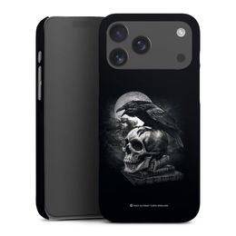DeinDesign iPhone 17 Pro Max Handy Premium Case Smartphone Handyh&uuml;lle Schutzh&uuml;lle gl&auml;nzend Raven Skulls Skull Premium Case