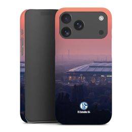 DeinDesign iPhone 17 Pro Max Handy Premium Case Smartphone Handyh&uuml;lle Schutzh&uuml;lle gl&auml;nzend Fc Schalke 04 Official Licensed Product Stadium Premium Case