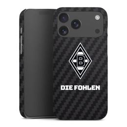 DeinDesign iPhone 17 Pro Max Handy Premium Case Smartphone Handyh&uuml;lle Schutzh&uuml;lle gl&auml;nzend Borussia M&ouml;nchengladbach Carbon Gladbach Premium Case