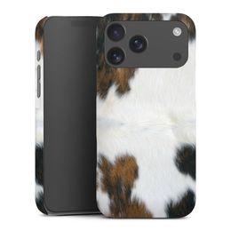 DeinDesign iPhone 17 Pro Max Handy Premium Case Smartphone Handyh&uuml;lle Schutzh&uuml;lle gl&auml;nzend Cow Fur Cow Skin Premium Case