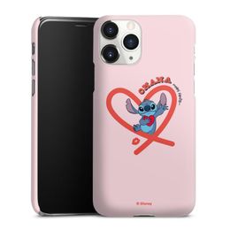 DeinDesign iPhone 11 Pro Handy Premium Case Smartphone Handyh&uuml;lle Schutzh&uuml;lle matt Lilo & Stitch Heart Disney Premium Case