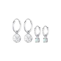Elli Schmuckset Damen Gr&ouml;&szlig;e One Size silber / transparent