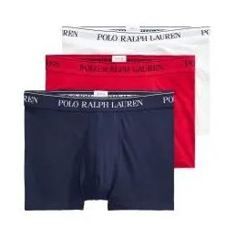 Polo Ralph Lauren f&uuml;r Herren. 714835885008 3er Pack Boxershorts navy, wei&szlig;, rot (M), Heimtextilien, Baumwolle, Elastan, Marine