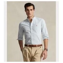 Polo Ralph Lauren f&uuml;r Herren. 710549084009 Slim Fit Oxford Hemd blau (M), L&auml;ssig, Baumwolle, Langarm