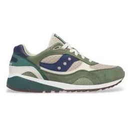 Saucony f&uuml;r Herren. S70945-2 Schuhe Shasow 5000 gr&uuml;n (43), Leder, Wohnung, Schn&uuml;rsenkel, L&auml;ssig