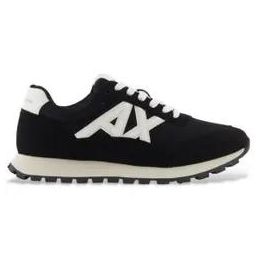 A|X Armani Exchange f&uuml;r Herren. XM001960AF19388MC024 Turnschuhe Logo schwarz (45), L&auml;ssig, Polyester
