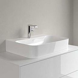 Villeroy & Boch Villeroy & Boch Finion Waschtisch 41686LR1 600 x 470 x 164 mm, Weiß Alpin CeramicPlus, ohne Überlauf, Unterseite geschliffen