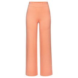 ELBSAND Damen Strickhose, aprikose, Gr&ouml;&szlig;e 44/46