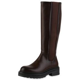 VAN HILL Stiefel Damen Größe 37 dunkelbraun Winterschuhe
