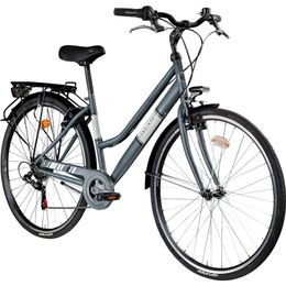 Galano Arizona Damen Fahrrad 28 Zoll Stadtrad 7 Gänge Hollandrad Citybike Damenfahrrad retro dunkelgrau