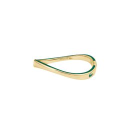Armreif Lacoste "GLORI", gelbgoldfarben, grün, Armbänder, Damen, Edelstahl
