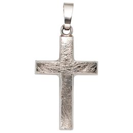 Kreuzanh&auml;nger Jobo "Anh&auml;nger Kreuz", wei&szlig; (wei&szlig;gold 375), Schmuckanh&auml;nger, Damen, Wei&szlig;gold 375, 375 Wei&szlig;gold