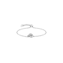 Armkette BOSS "LIVE PRECIOUS", edelstahlfarben, kristallweiß, kristallweiß, Armbänder, Damen, 20,5cm, Edelstahl, mit Preciosa Crystal