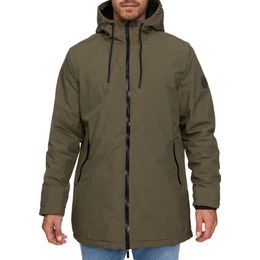 Langjacke INDICODE "INChanto", Herren, Gr. S, grün (army), Web, Obermaterial: 100% Polyester, unifarben, regular fit Po-bedeckend, Jacken
