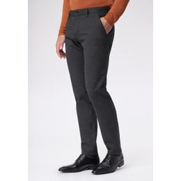 Chinohose Roy Robson "Klassischer Slim Fit", Herren, Gr. 48, Normalgrößen, grau, 69% Polyester, 29% Viskose, 2% Elasthan, unifarben, slim fit, Hosen