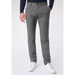 Chinohose Roy Robson "Klassischer Slim Fit", Herren, Gr. 52, Normalgrößen, grau, 69% Polyester, 29% Viskose, 2% Elasthan, unifarben, slim fit, Hosen
