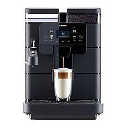 Saeco Kaffeevollautomat New Royal Plus, für Bohnen, 1400 W, bis 2,5 l/600 g, Milchaufschäumer, höhenverstellbarer Auslauf für 2 Tassen, USB, schwarz
