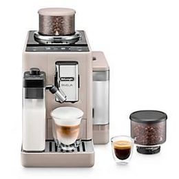 De'Longhi De'Longhi Kaffeevollautomat Rivelia EXAM 440.55.BG, für Bohnen/Pulver, 1450 W, bis 1,4 l/250 g, 2 Bohnenbehälter, Milchaufschäumer, sand-beige