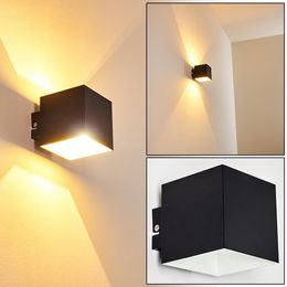 hofstein Varco Wandleuchte Schwarz, 1-flammig