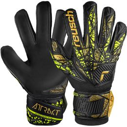 Reusch Attrakt Infinity Finger Support Junior Torwarthandschuhe Kinder - schwarz - Gr. 5 - Polyester/Polychlorid/Elastan