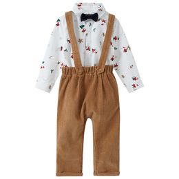 Topomini Baby Weihnachtsset mit Hemdbody und Cordhose
