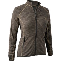 Deerhunter Damen Fleecejacke Lady Insulated Braun Melange (Gr&ouml;&szlig;e: 36)