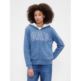 GAP Sweatjacke in Blau - 42% | Größe L | Damen-sweatshirts-jacken