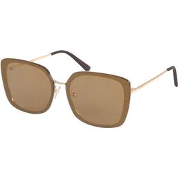 MSTRDS Sonnenbrille Herren Größe One Size umbra / gold / schwarz