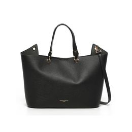 Victor & Hugo Paris Leder-Shopper "Vita" in Schwarz - (B)37 x (H)23 x (T)13 cm - 76% | Damen-taschen