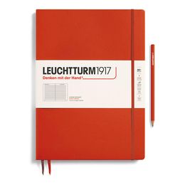 LEUCHTTURM1917 Liniertres Notizbuch in Rot - A4+ - 43% | Buero-schulbedarf