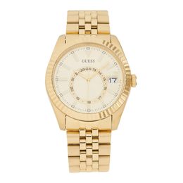 Guess Uhr 'JADEN' Herren Gr&ouml;&szlig;e One Size creme / gold / schwarz