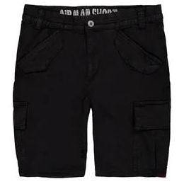 Shorts Alpha Industries "Airman Short", Herren, Gr. 36, Normalgrößen, schwarz, Obermaterial: 98% Baumwolle, 2% Elastan; Futter: 100% Baumwolle, Hosen