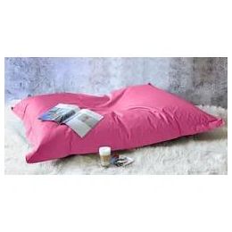 Sitzsack Kinzler "XXL Outdoorfähig", pink, B:140cm H:20cm, Polyester, Sitzsäcke, Uni Farben, Outdoor geeignet, ideal im Wohnzimmer & Kinderzimmer