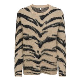 Only Pullover 'ONLCOSTA' Damen Gr&ouml;&szlig;e M beige / schwarz