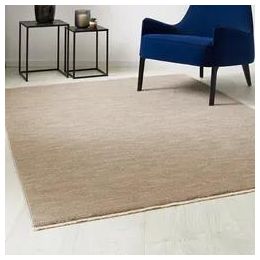 Teppich LUXOR living "Vilnius", beige (sand), B:200cm H:13mm L:290cm, Polyester, Teppiche, Teppich, melierte Optik, weicher Flor, mit Fransen, Wohnzimmer